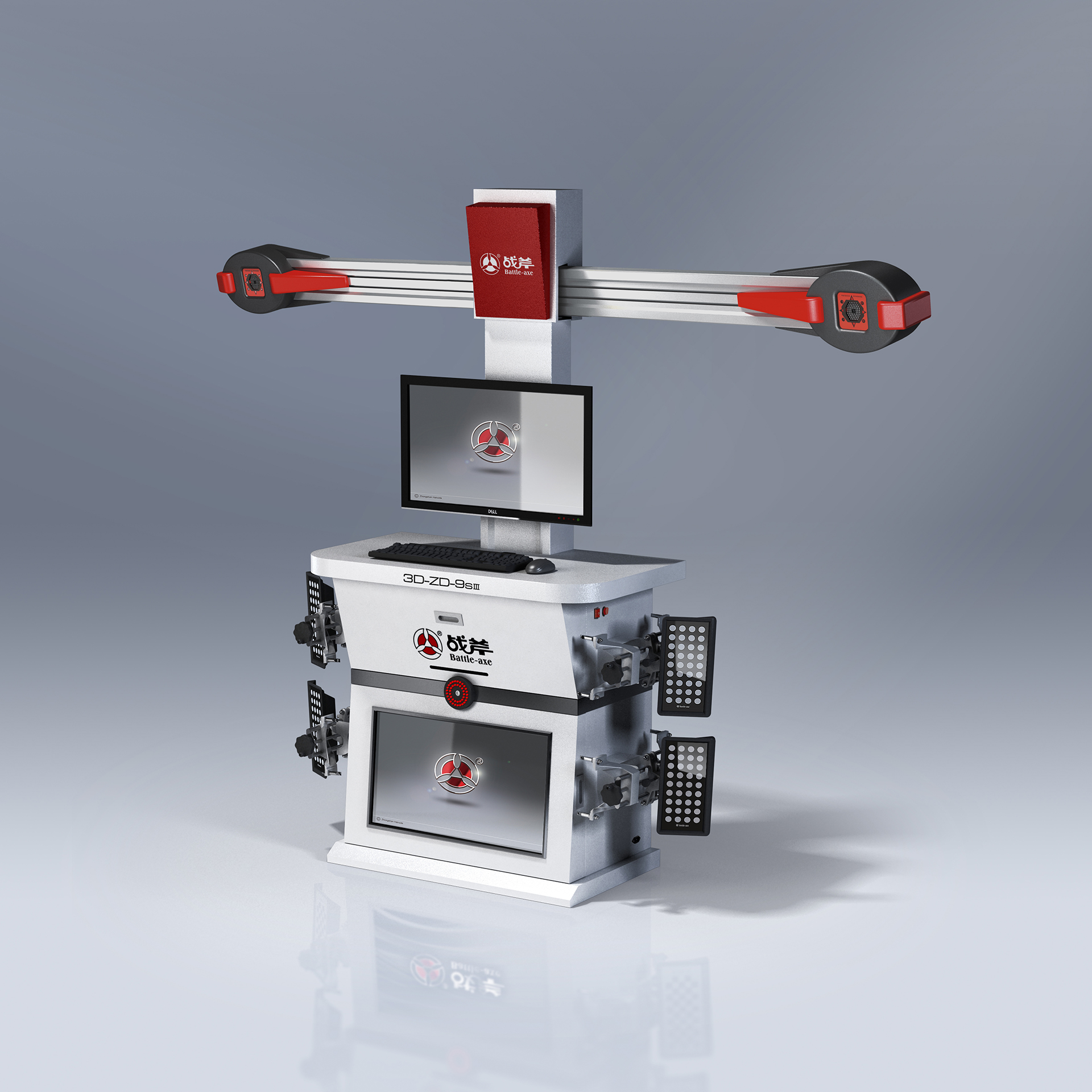 precision italy portable 2 post lift car manual wheel alignment machine ...